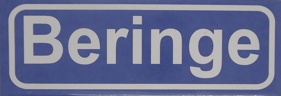 Koelkast magneet plaatsnaambord Beringe. | bol