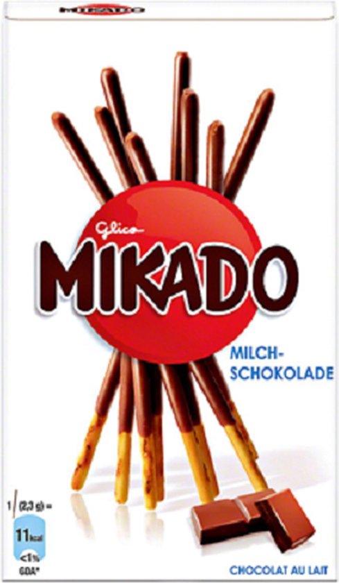 Mikado koekjes omhuld met melkchocolade, 75 g 24 pakjes | bol