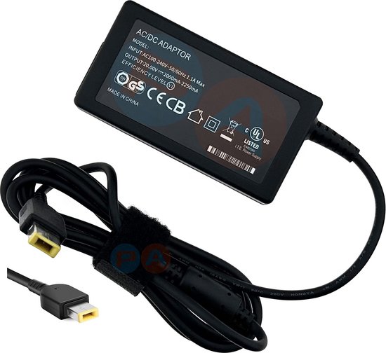 Laptop Adapter 45W 20V 2.25A Square PIN voor Lenovo ThinkPad X270 | bol.com