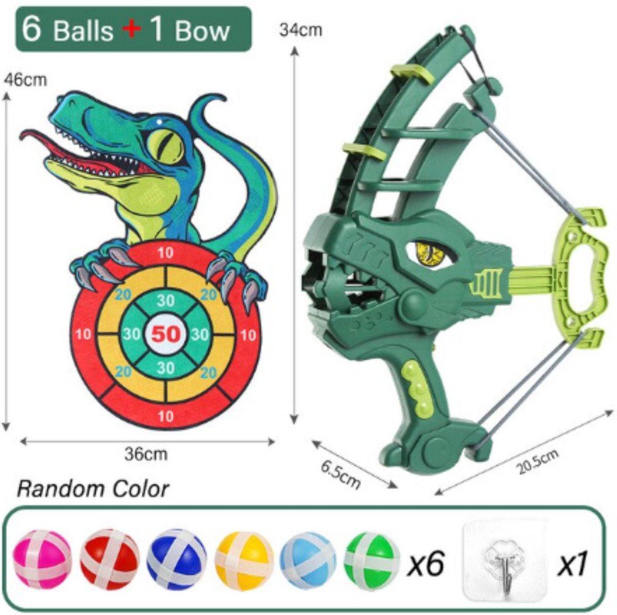 C&M Dartbord Pijl & Boog – Schietspel met Klittenband Ballen – Creatief ...