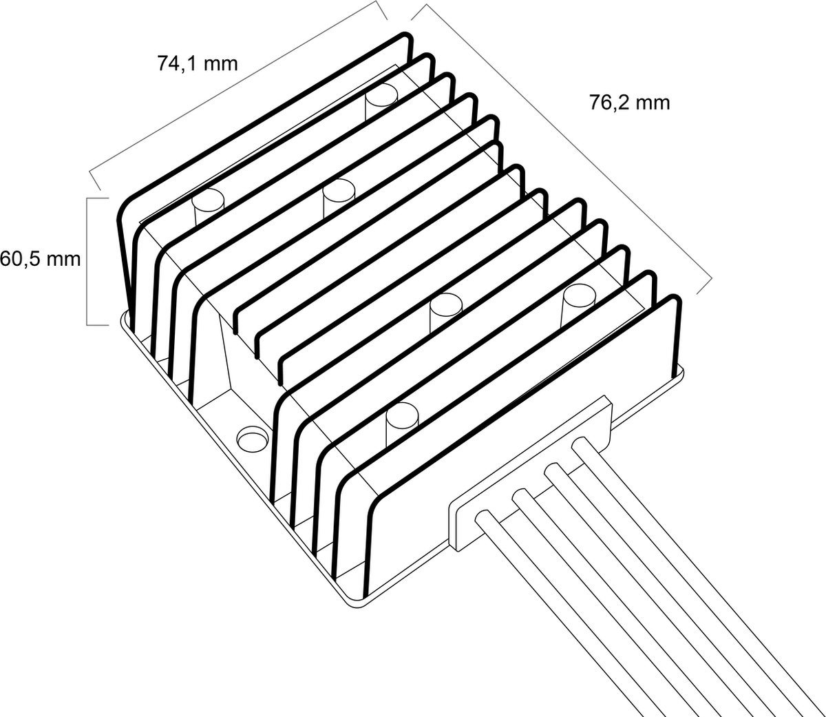 Led stabilisator 12V/6A - Max 72W - Voorkomt piekspanning | bol.com