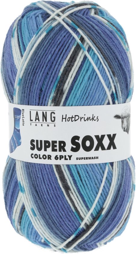 Lang Yarns Super Soxx Hotdrinks 6 draads 150 gram 0375 | bol.com