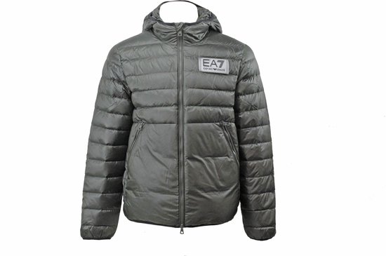 EA7 EMPORIO ARMANI Down Jacket Hooded Black Ink | bol.com