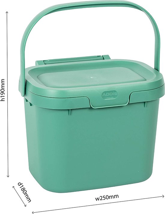 Dagelijks Keuken Eten Afval Compost Caddy Bin, 4,5 liter, Kobaltblauw ...