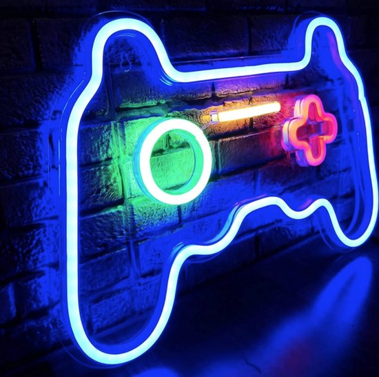 Neon led lamp Game Controller Blauw | bol