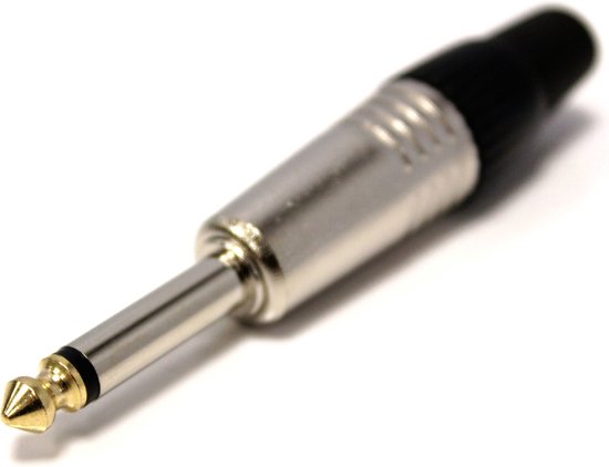 BeMatik - 6.3 mm jack mono metalen mannelijke audio-aansluiting | bol