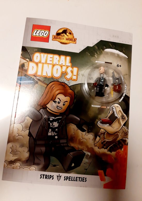 Lego stripboek en spelletjesboek - boek overal dino's - Jurassic world ...