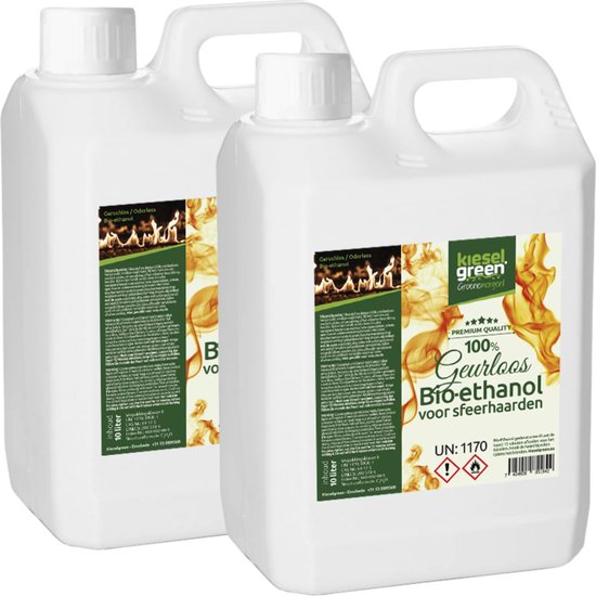 KieselGreen 20 Liter Bio-ethanol 100% biobrandstof in jerrycan ...