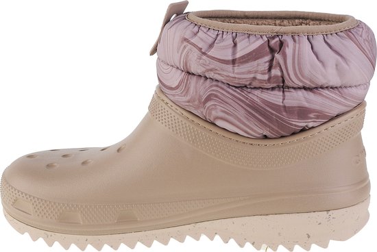 Crocs Classic Neo Puff Shorty Boot 207311-195, Vrouwen, Bruin, Sneeuw ...