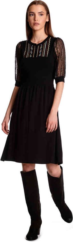 Vive Maria Korte jurk -L- Poetry Love Zwart | bol.com
