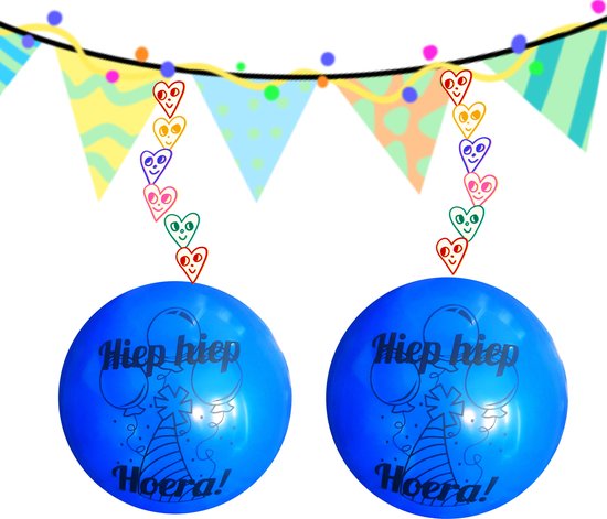 Ballonnen Hiep-Hiep-Hoera-Latex-Ballon-Verjaardag-Thema-Jongen-Jarig ...