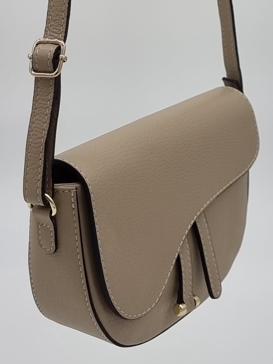 Vera Pelle, In Italië gemaakte echt lederen damestas, saddlebag ...