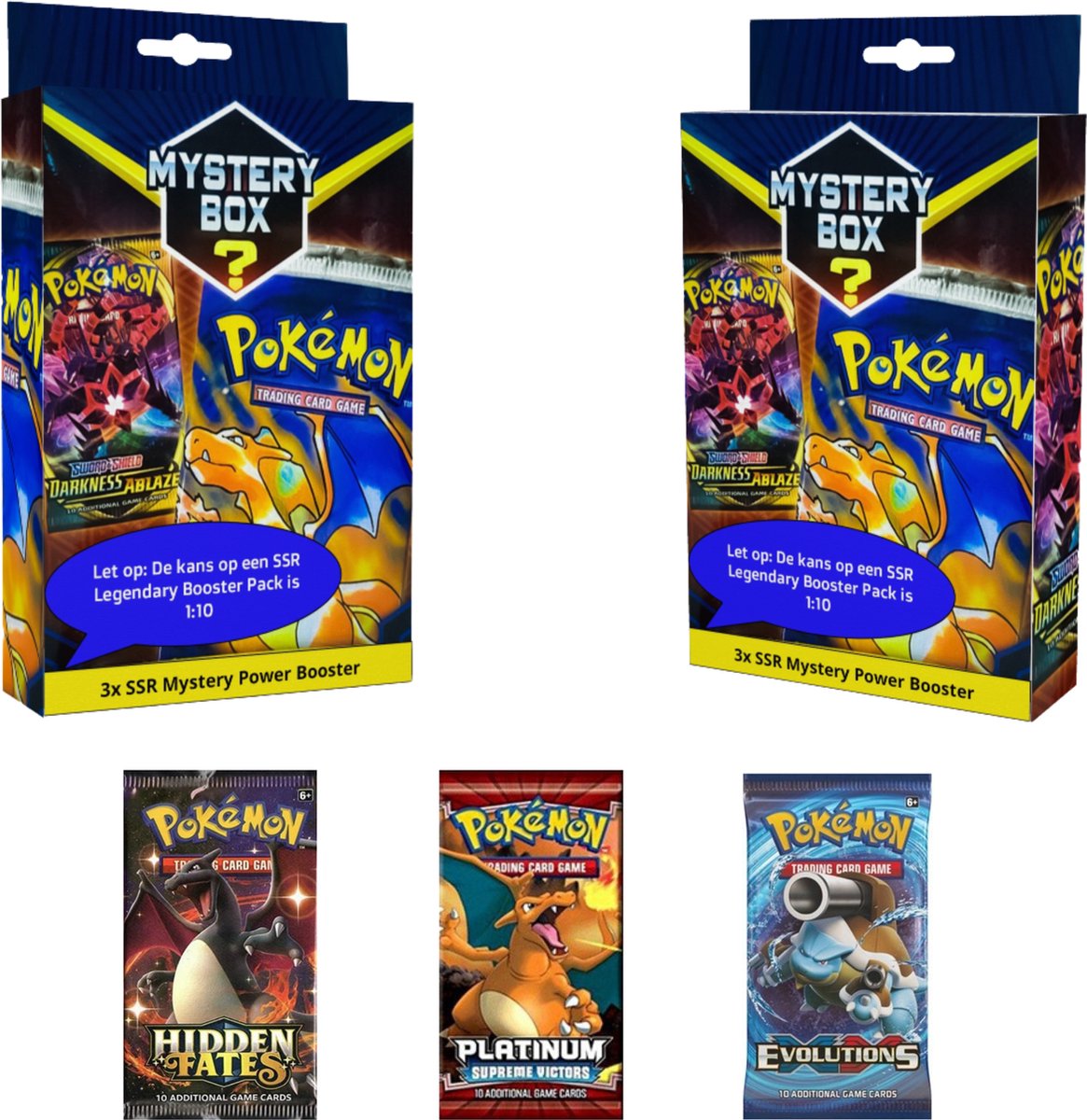 Pokémon Kaarten Booster Box 3x Packs ( Vintage Packs Seeded 1:10 ...