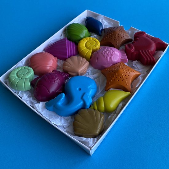 The Crayon Bug – Onderwater thema – Waskrijt – Handmade - Kleurrijk ...