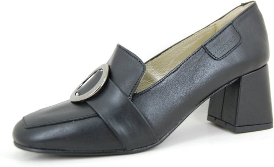 Stravers - Loafers met Hak maat 44 Zwart Grote Maten Instappers Dames ...