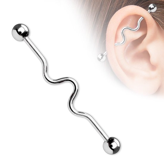 Industrial piercing wave 32mm | bol.com