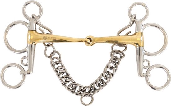 Pelham Soft Contact Enkel Gebroken 14MM Korte Schaar (102MM) 12.5 | Pelhams bit paard | bol.com