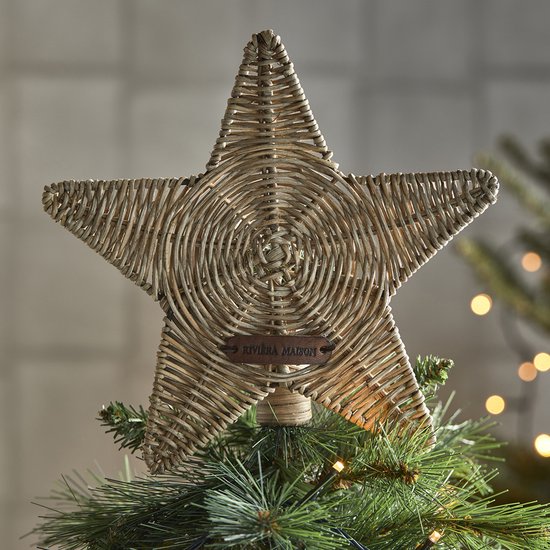 Riviera Maison Kerstdecoratie - Rustic Rattan Star Tree Topper ...