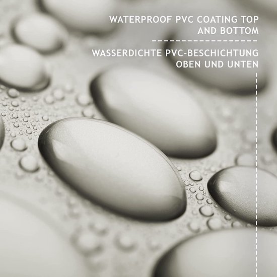 Jago- Afdekzeil Grijs, 650 g/m², 4 x 3 meter, waterdicht en scheurvast ...