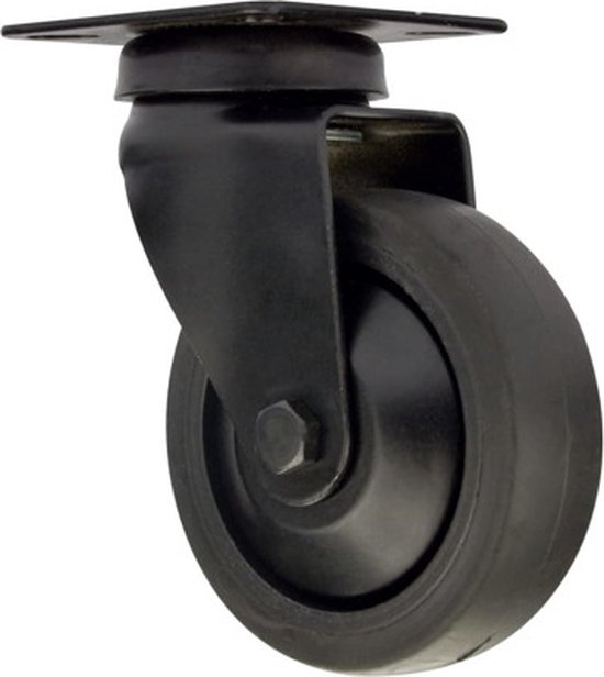 Mac Lean 4 st Zwenkwiel 75 mm zwart | bol