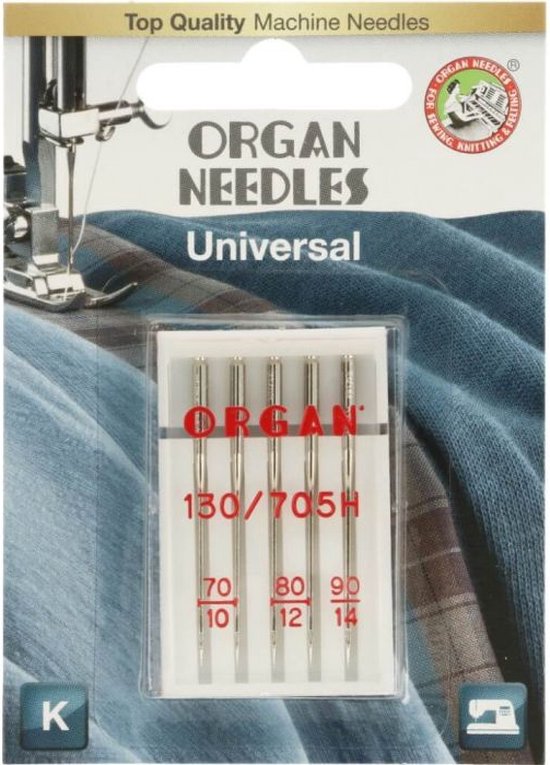Organ Needles Universele Naaimachine Naalden - Voor stoffen - 705H | bol