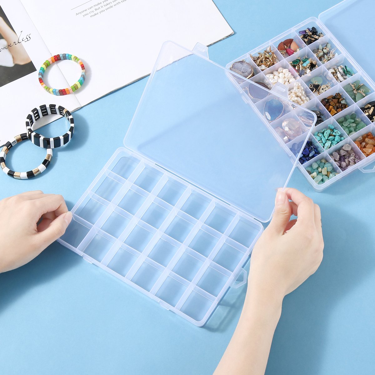 Behave Opbergdoos - 24 vakjes - Opbergbox - Sorteerdoos - Doos - Box ...