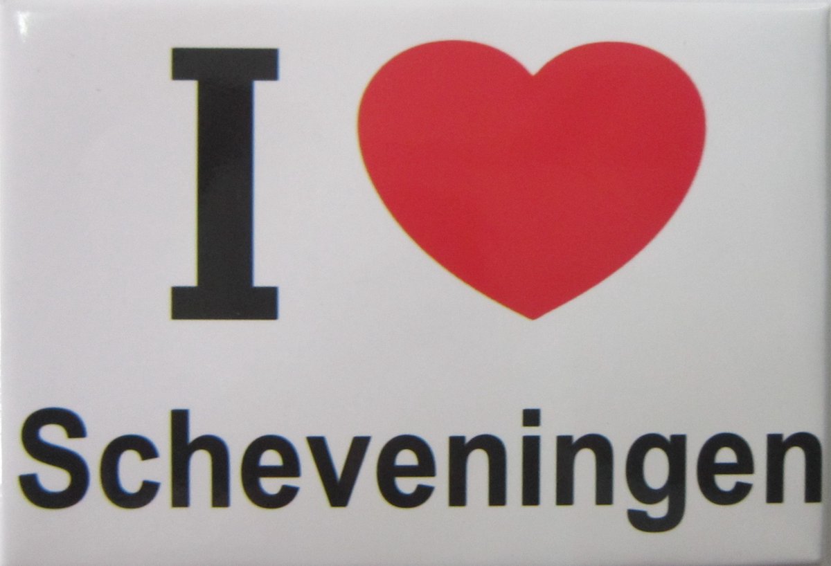 Koelkast magneet I love Scheveningen. | bol.com