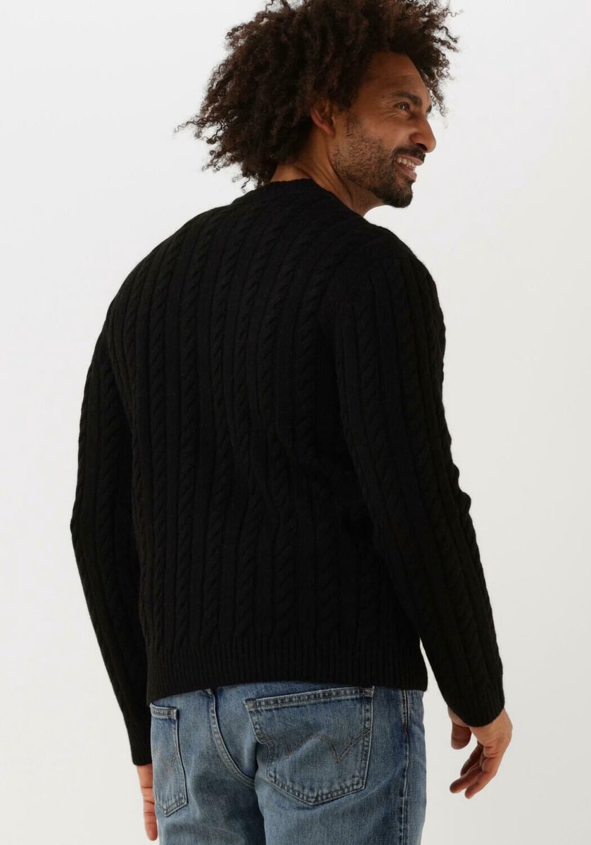 Edwin Twisted Crew Neck Sweater Truien & Vesten - Zwart | bol.com