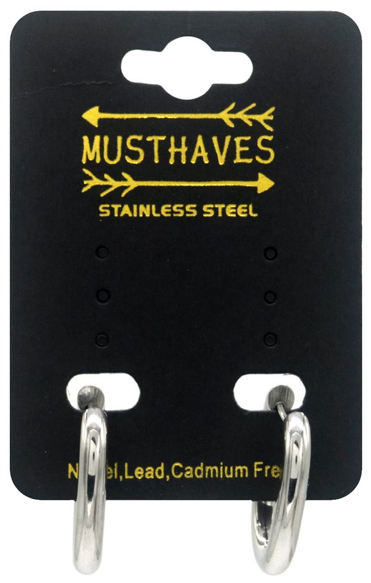 Oorbellen - Oorringen - RVS - 2,5 cm - Zilverkleurig | bol.com