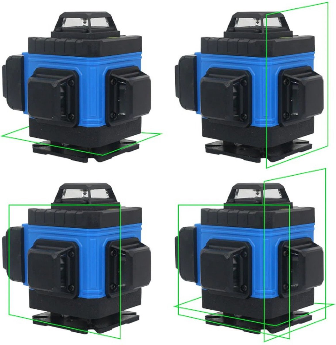 LooMar Laser Waterpas - Zelfnivellerende Kruislijnlaser 16 Lijnen - 360 ...