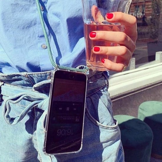 Hendy telefoonhoesje met koord - Classic - Summer Green - iPhone 13 Pro ...