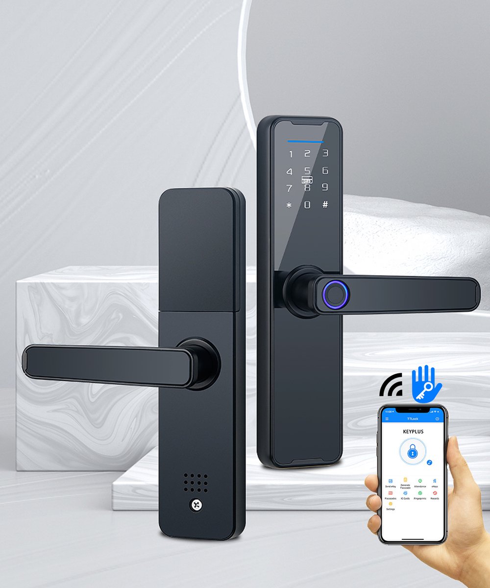 Flient - Slimme deurslot - Deurklink - Deurbeslagset - Fingerprint ...