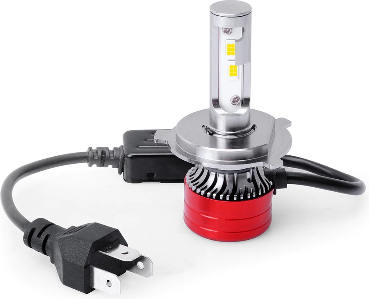 TLVX H4 Mini Turbo LED lampen 29.600 Lumen 6000k Helder Wit (set 2 ...