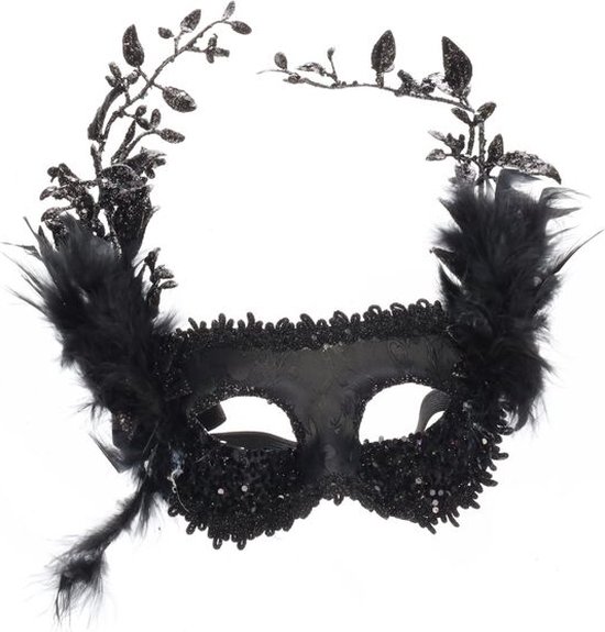Deludere Venetiaans masker Zwart zwart | bol