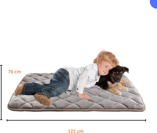 Hondenmand - Hondenmand Groot - Groot Hondenkussen - Grijs - 121x76 cm ...