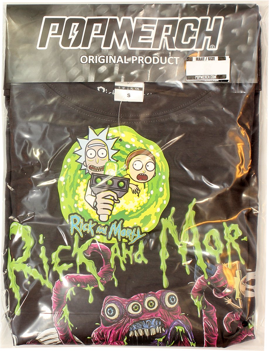 Rick and Morty Cthulhu Slime Monster T-Shirt - Officiële Merchandise ...