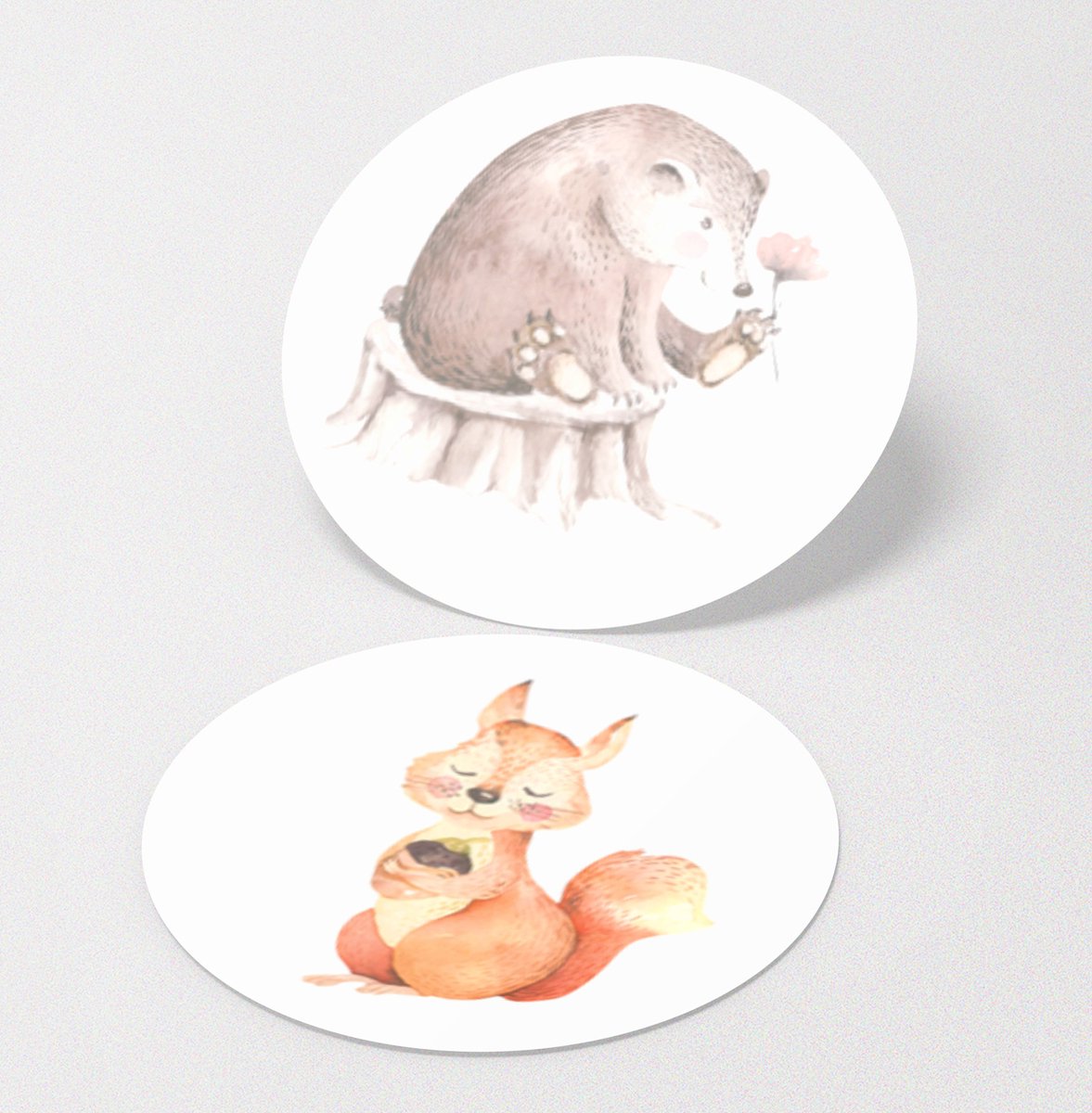 Stickers Allerliefste Bosvriendjes - 108 Stickers in het thema Diertjes ...