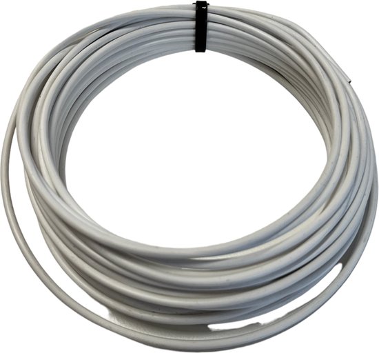 Stekkersnel - Elektra montage draad kabel snoer - 2.5mm² - Wit ...