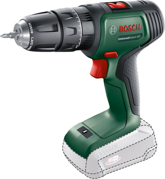 Bosch UniversalImpact 18 Accuboormachine - Met 2x 18 V accu (1.5 Ah) en ...