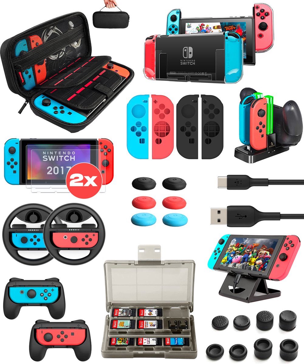 ZEZ Nintendo Switch 30 in 1 Accessoire Set - Switch Case - Nintendo ...