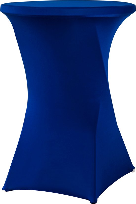 Statafelrok Blauw 80 cm per 6 - tafelrok voor statafel - Statafelhoes - Bruiloft -... | bol