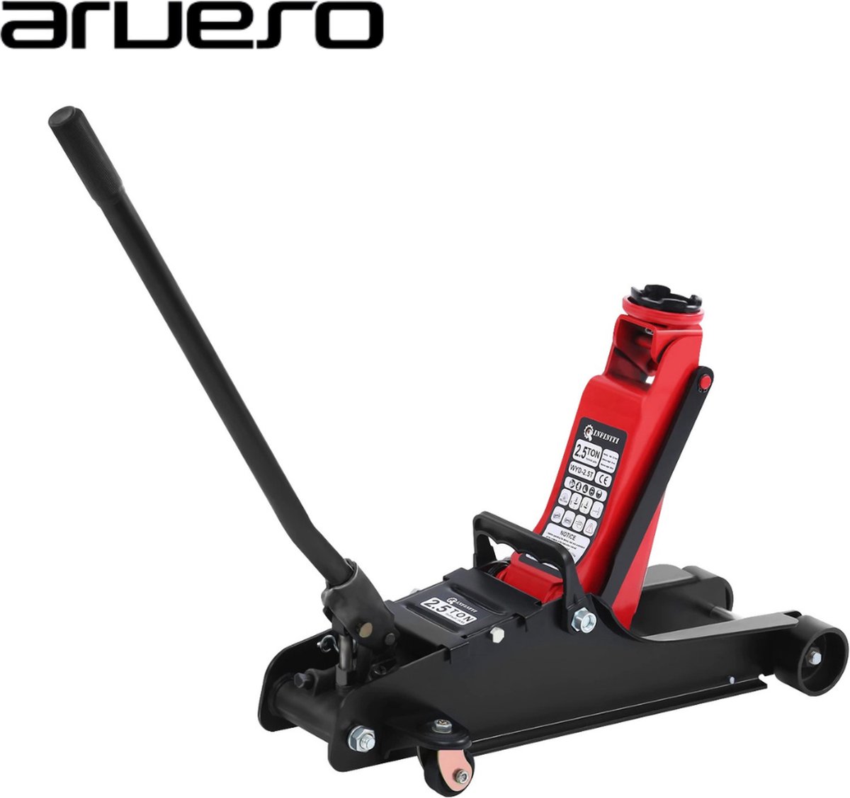 Cric de Garage Arveso - Cric de voiture 2,5 tonnes Capacité de levage ...
