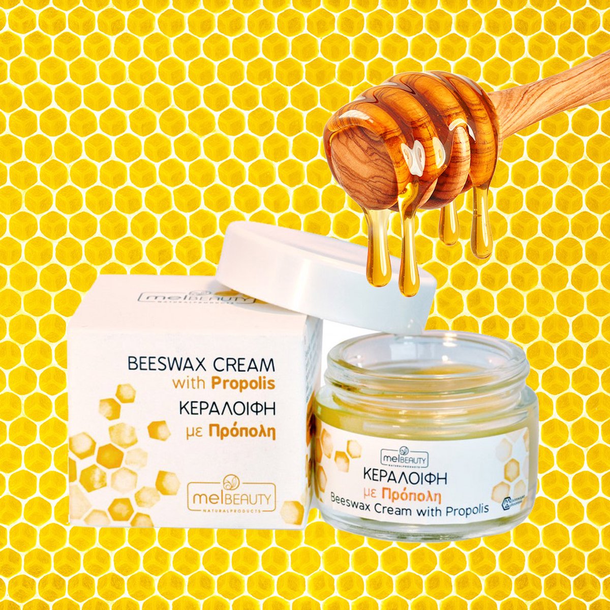 MelBeauty Beeswax Cream with Propolis 30ml | Bijenwas zalf Wax | bol