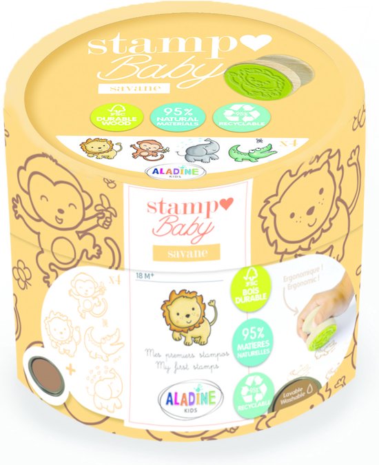 Aladine - Aladine Stampo Baby Eco-Friendly Savanne | bol
