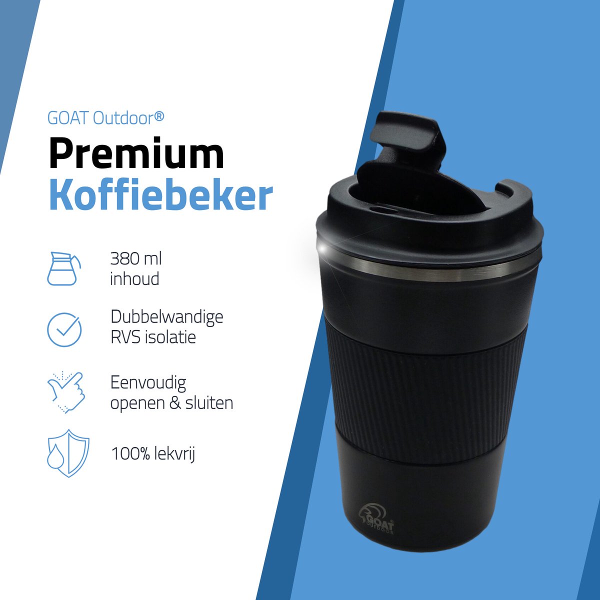 GOAT Outdoor RVS Koffiebeker To Go - Thermosbeker - Theebeker ...