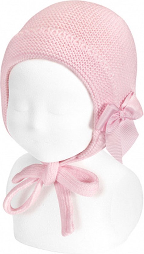 Cóndor Baby Bonnet Muts Met Grosgrain Strik | 50.520.011 | Roze | 3-6 ...