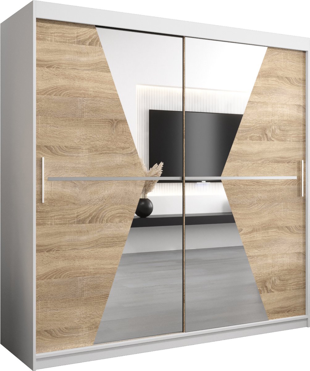 InspireMe - Armoire à 2 portes coulissantes, Style moderne, Une armoire ...