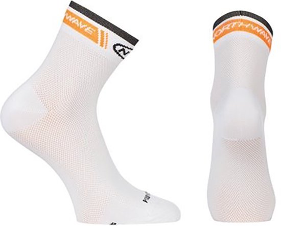 NORTHWAVE Logo High Socks White Orange | bol