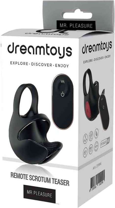 Dream Toys - Mr Pleasure - Cockring met scrotum vibrator | bol