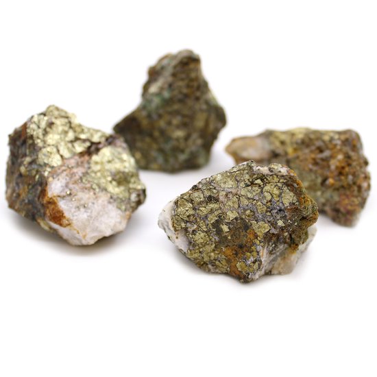 Mineraal Chalcopyriet - Inzichtgevende Steen - 3 tot 5cm - Mineralen ...